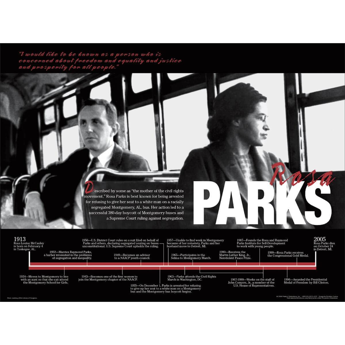 Rosa Parks Poster – Tech Directions Books & Media
