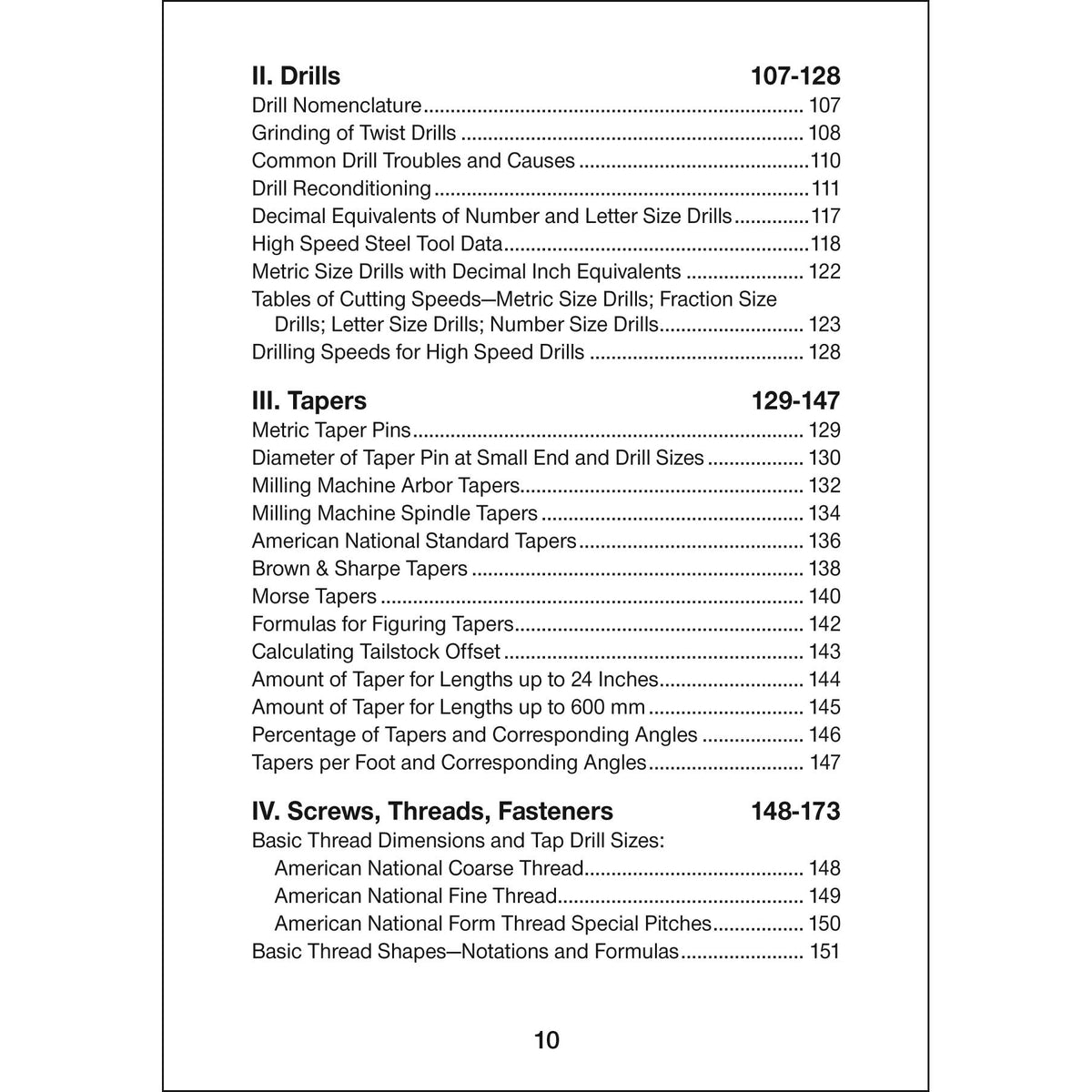 Machinists' Ready Reference, 10th edition – Tech Directions Books & Media