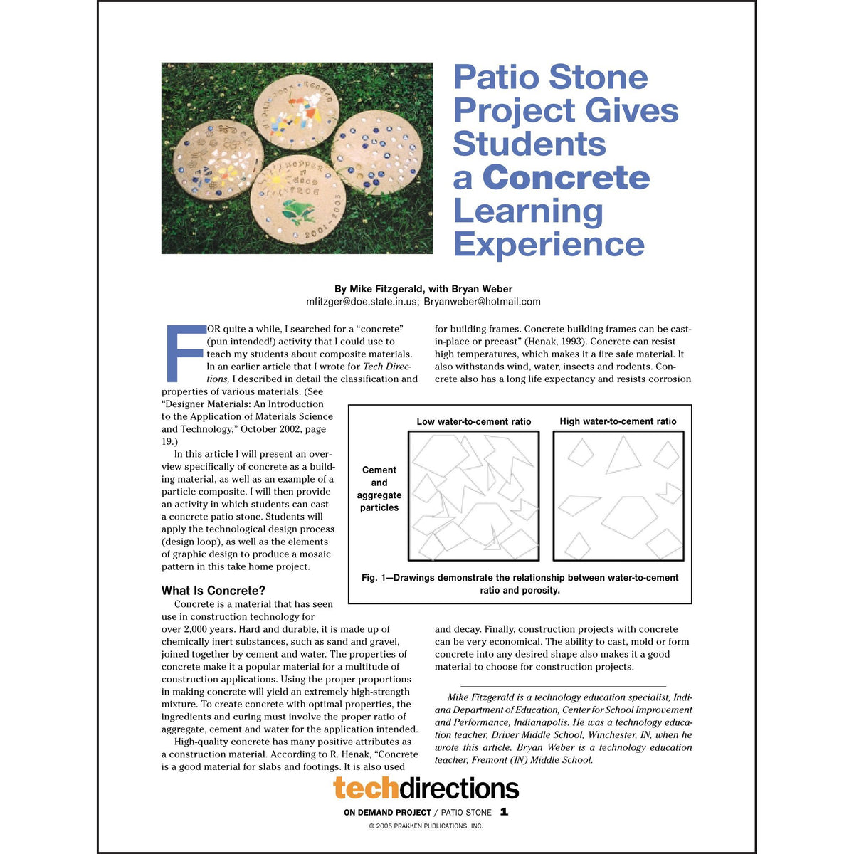 Patio Stone Classroom Project pdf – Tech Directions Books & Media