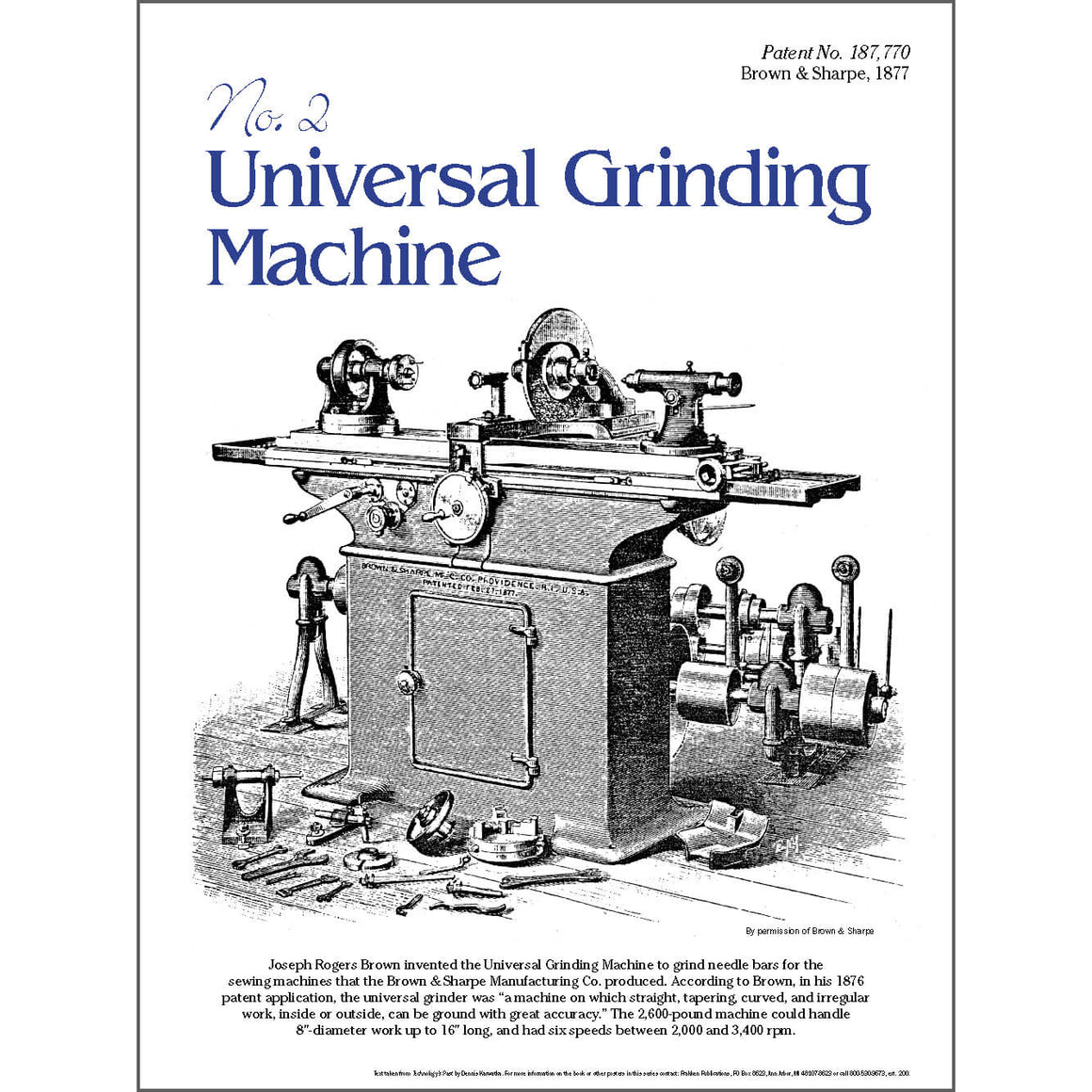 Universal Grinding Machine Poster – Tech Directions Books & Media
